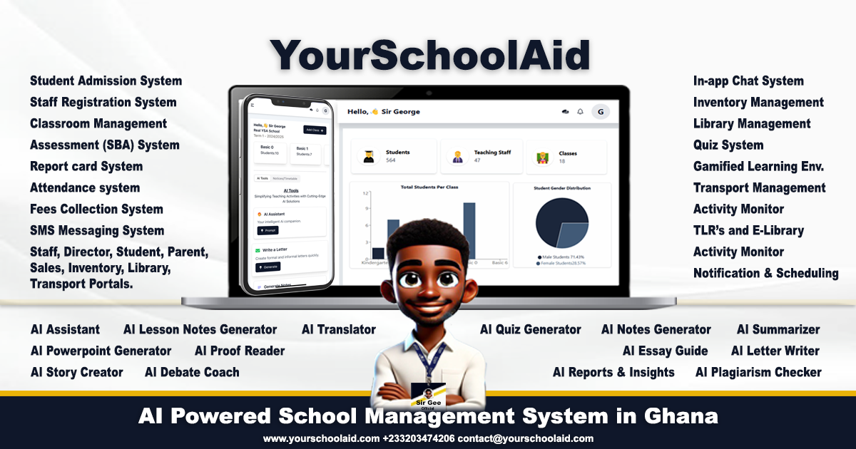 YSA, AI-powered, Modern, Intuitive School Management System